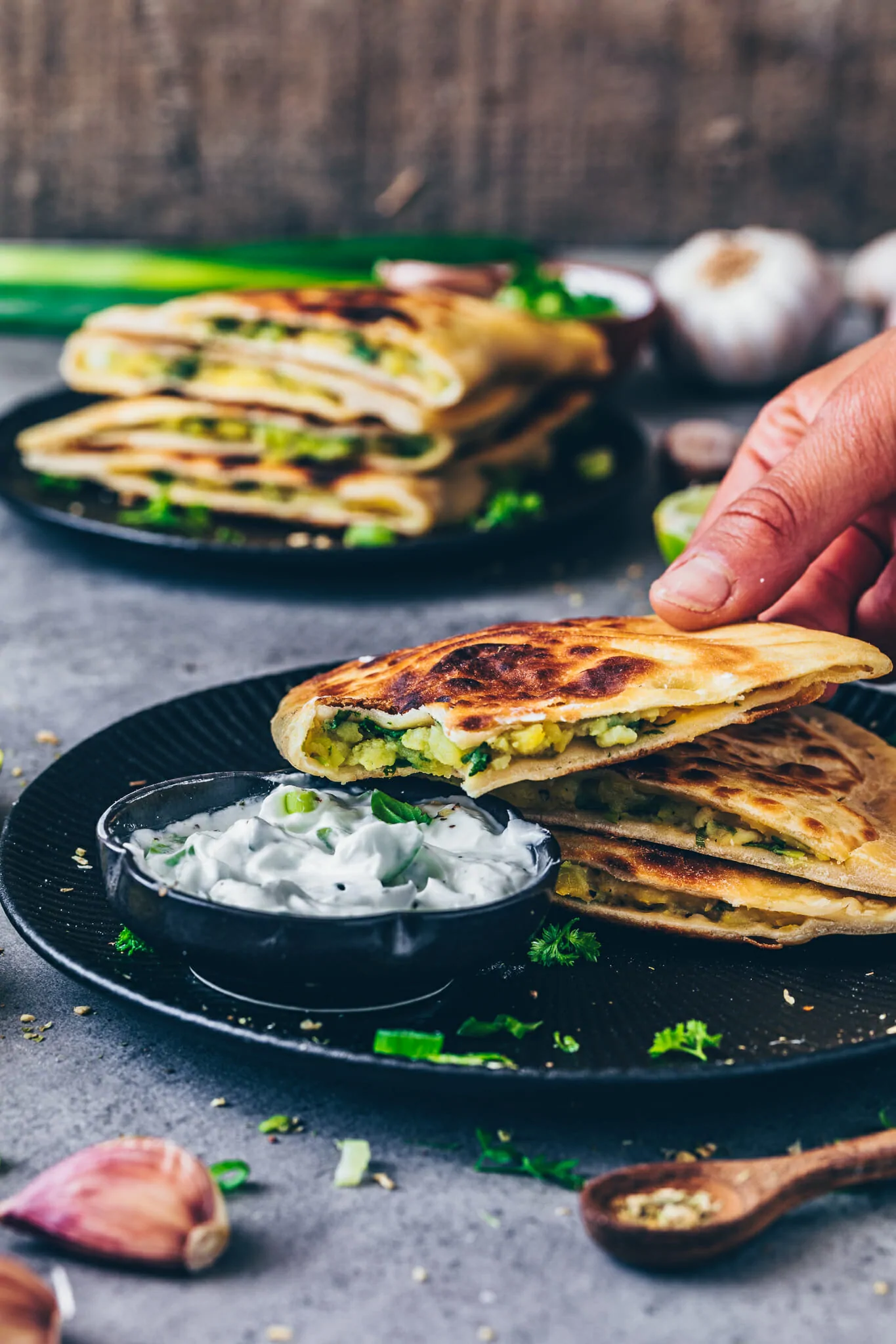 Aloo Paratha | Indian Potato Stuffed Flatbread - Bianca Zapatka | Recipes