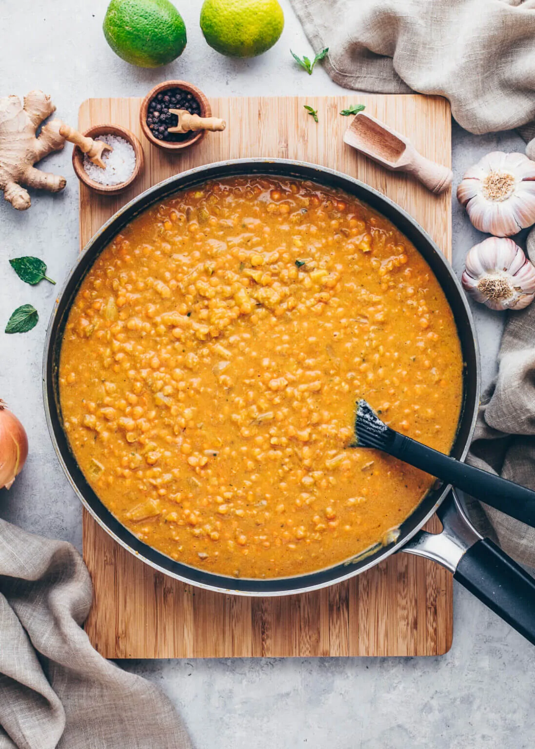 Red Lentil Dahl (Easy Indian Recipe) - Bianca Zapatka | Recipes