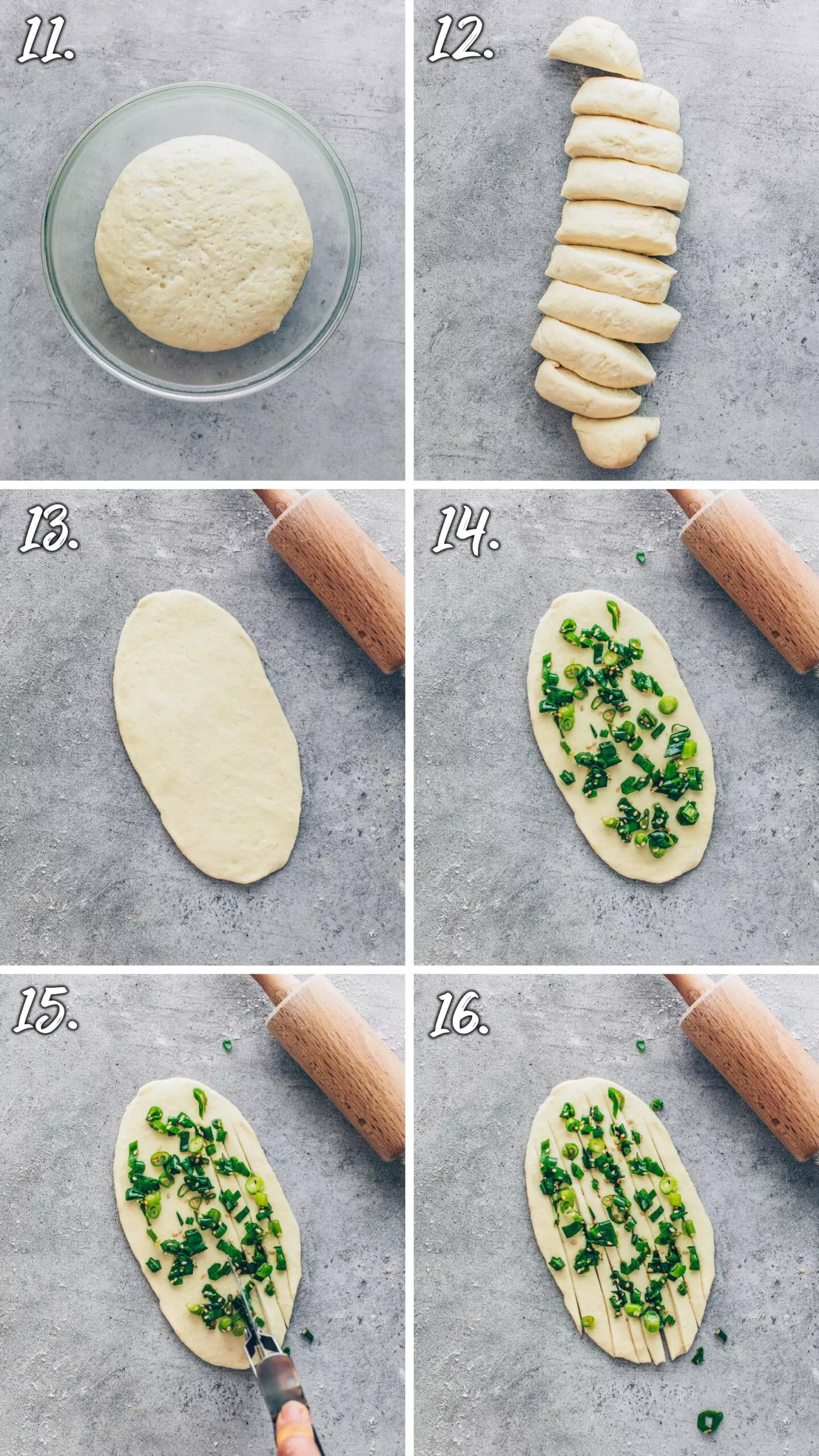 Chinese Scallion Buns (Huā Juǎn) | Vegan - Bianca Zapatka | Recipes