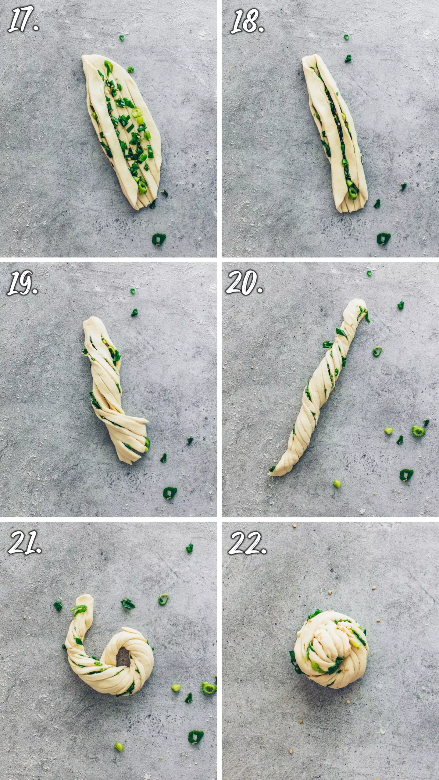 Chinese Scallion Buns (Huā Juǎn) | Vegan - Bianca Zapatka | Recipes