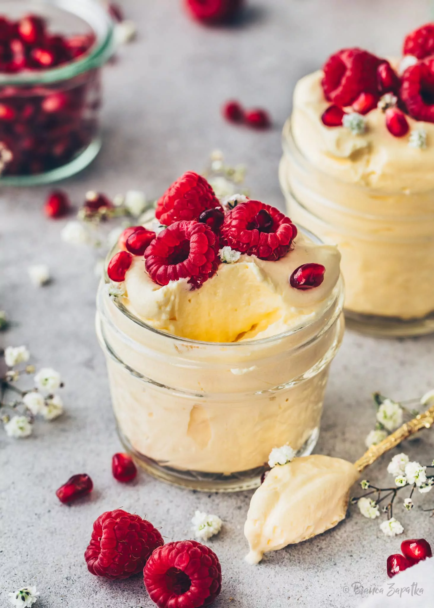 Vanille Pudding Mousse | Vegane Dessert-Creme im Glas - Bianca Zapatka | Rezepte