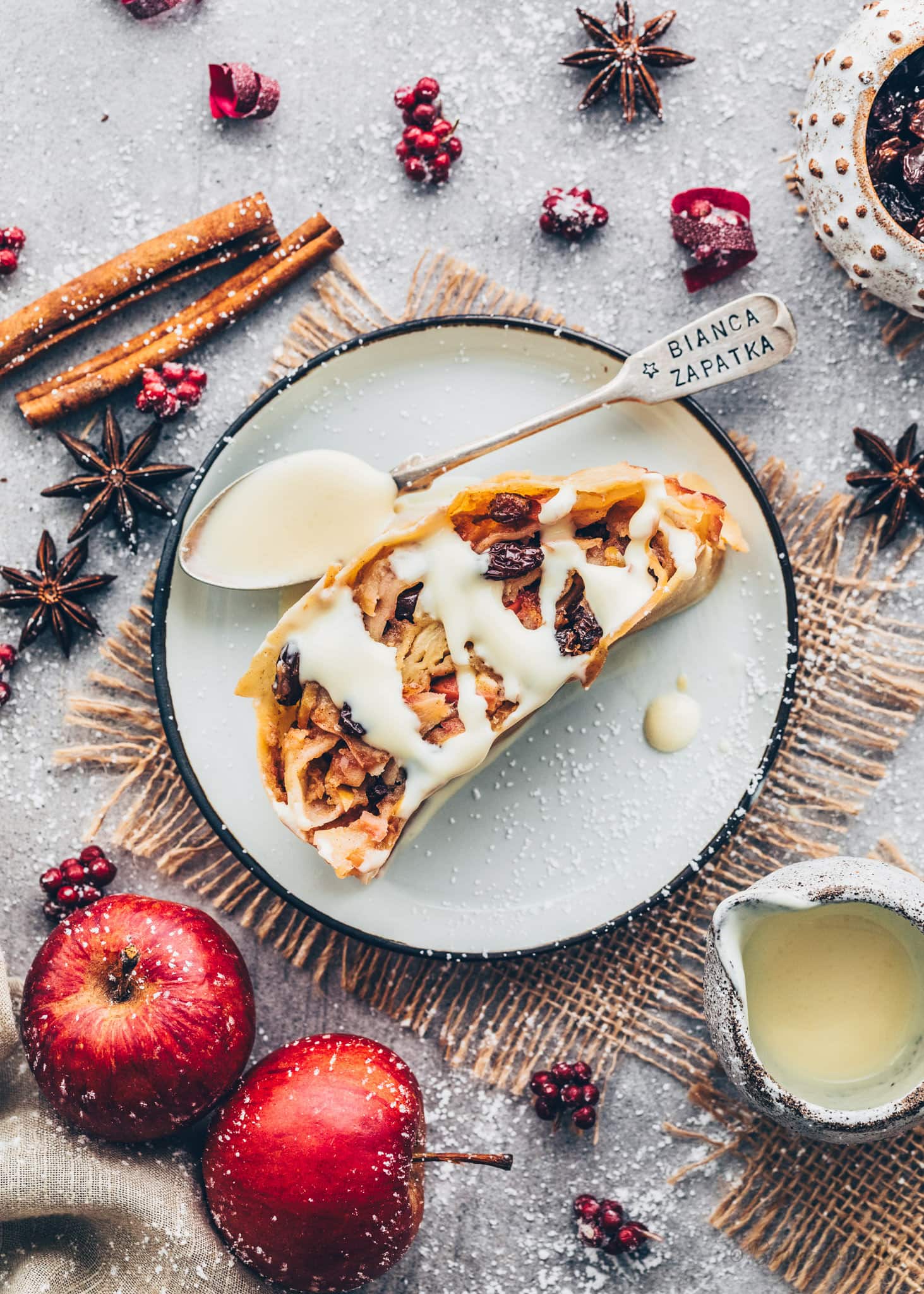 Apple Strudel Recipe (Homemade German Apfelstrudel) - Bianca Zapatka ...